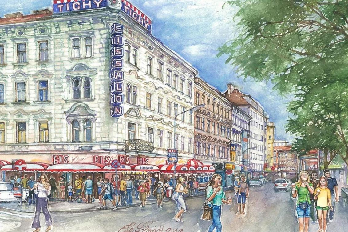 Produktionsmitarbeiter bei Tichy Eissalon in Wien - Rolling Pin